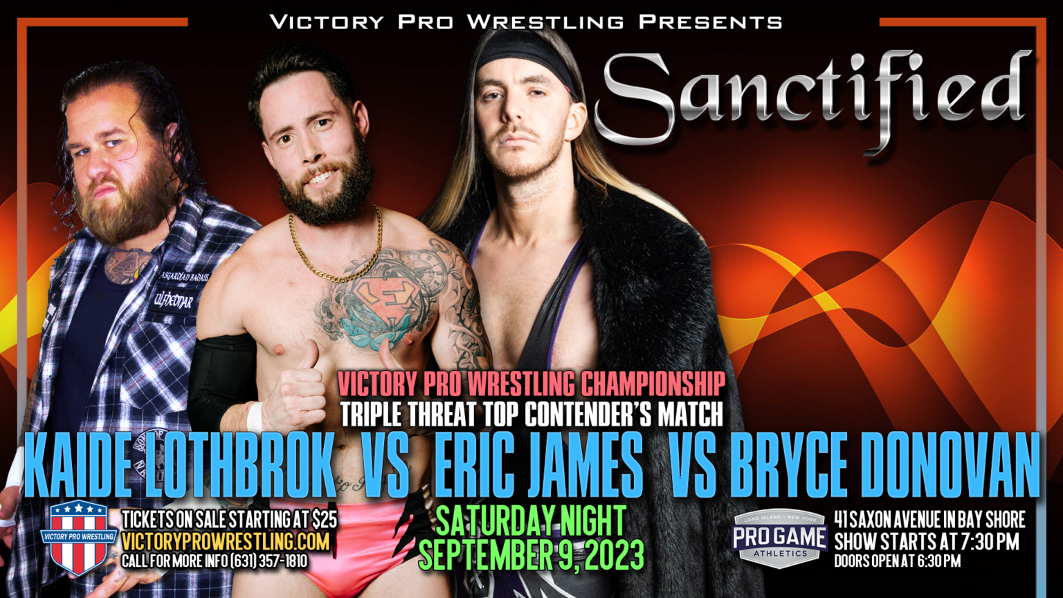 Kaide Lothbrok, Bryce Donovan, and Eric James collide at VPW Sanctified ...