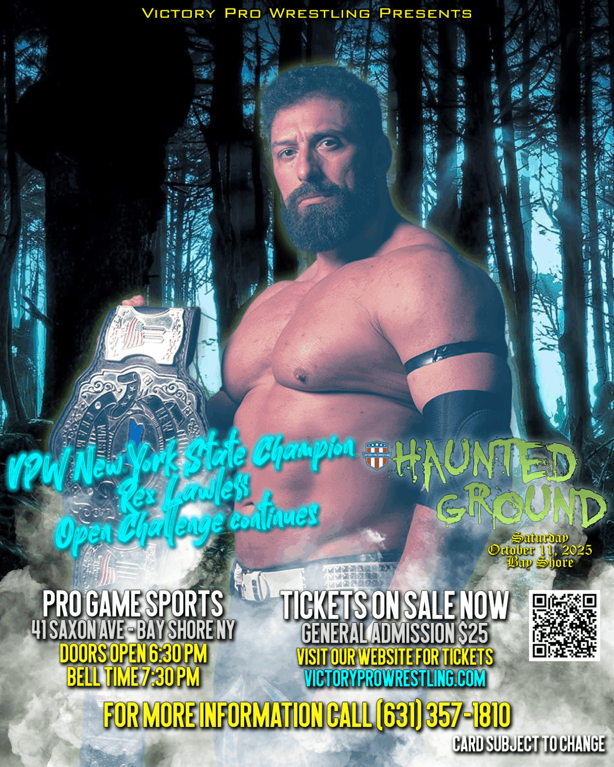 Rex Lawless Open Challenge Continues at Haunted Ground – Victory Pro ...